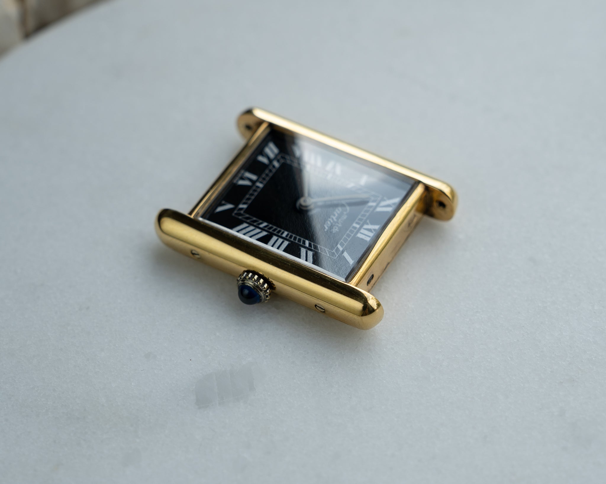 Cartier Must Tank Black Dial LM manual wind movement – Special Dial