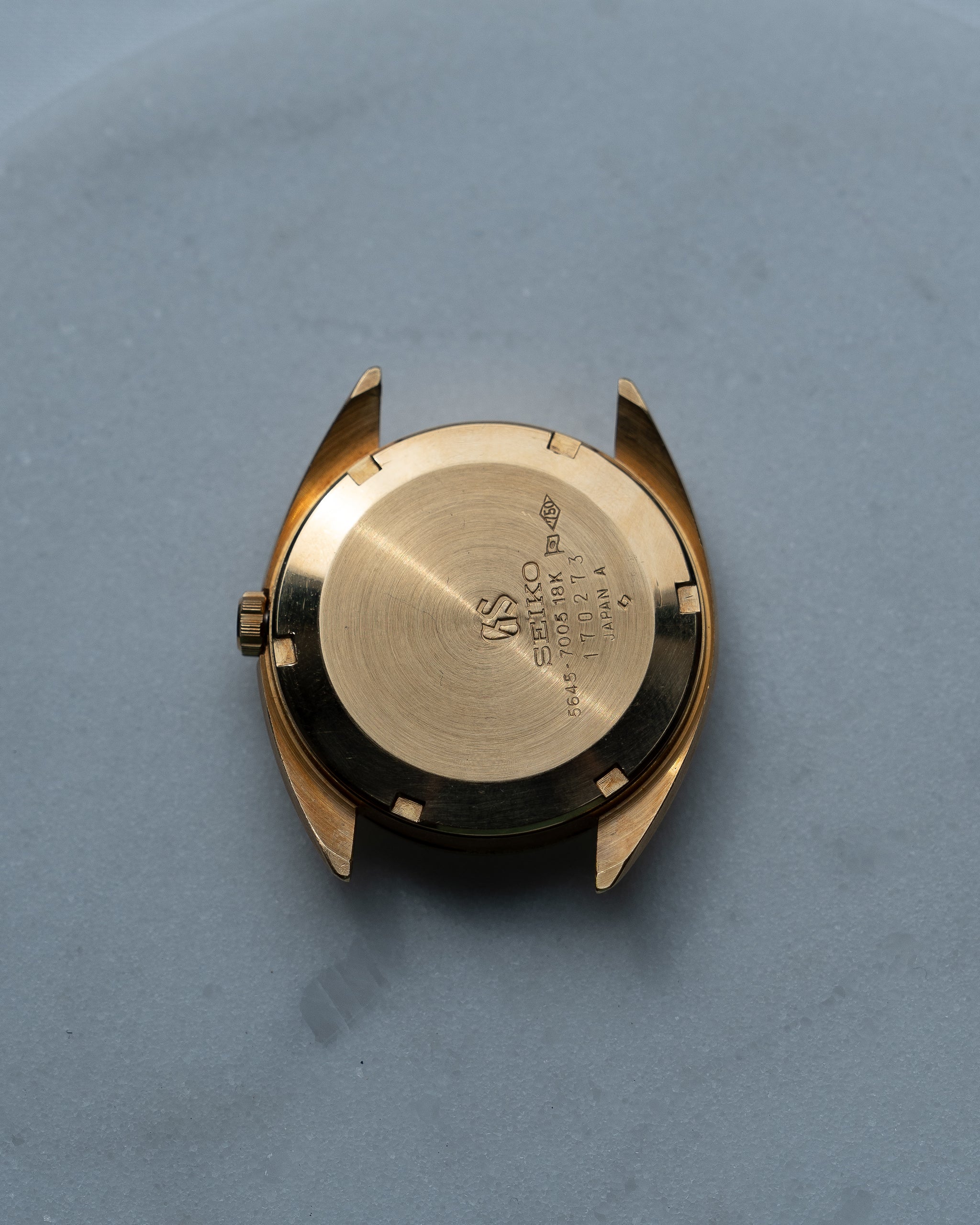 Grand Seiko 5645-7005 linen dial in 18k yellow gold July 1971 – Special ...