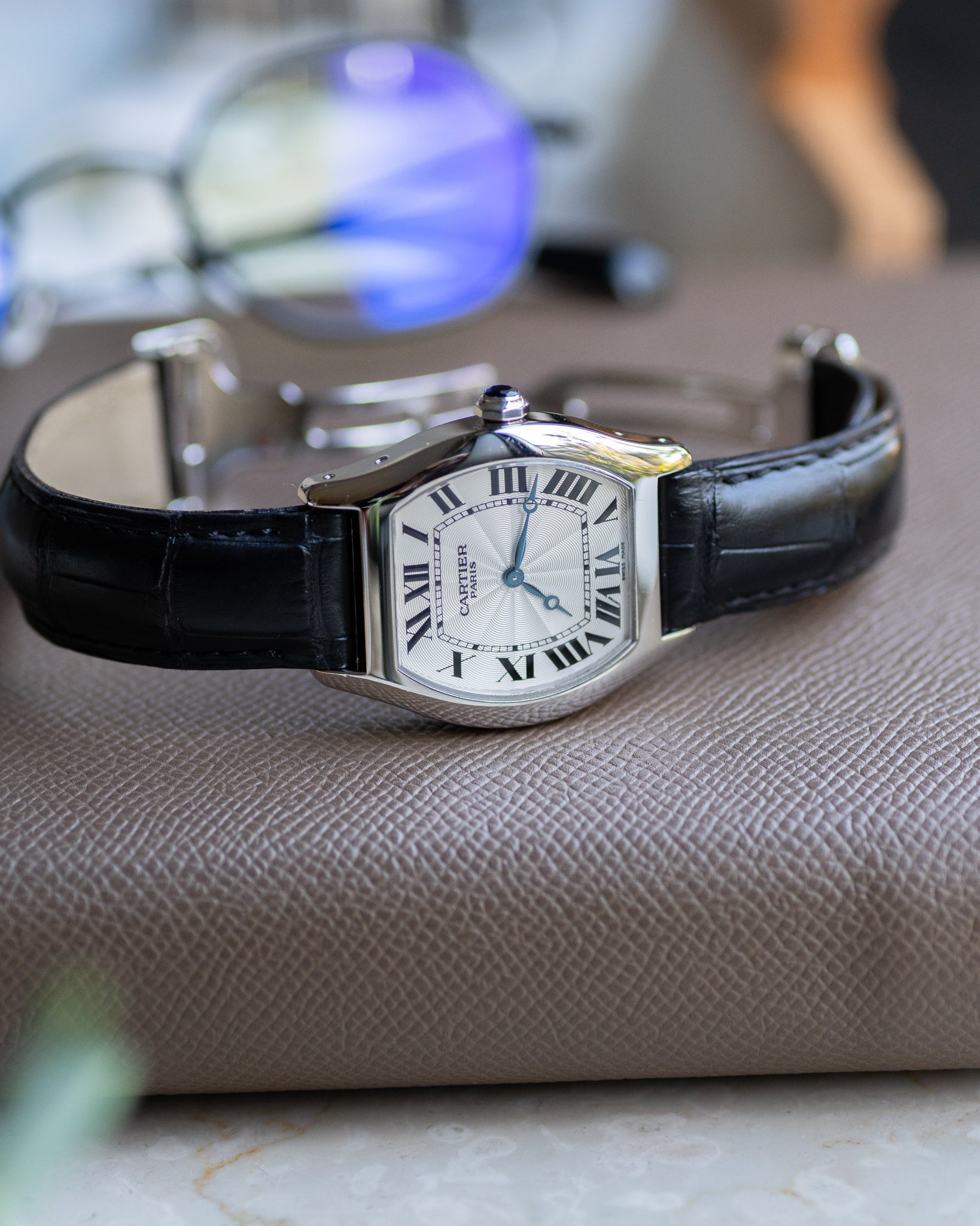 Cartier Tortue Platinum CPCP "Collection Prive", full set – Special Dial
