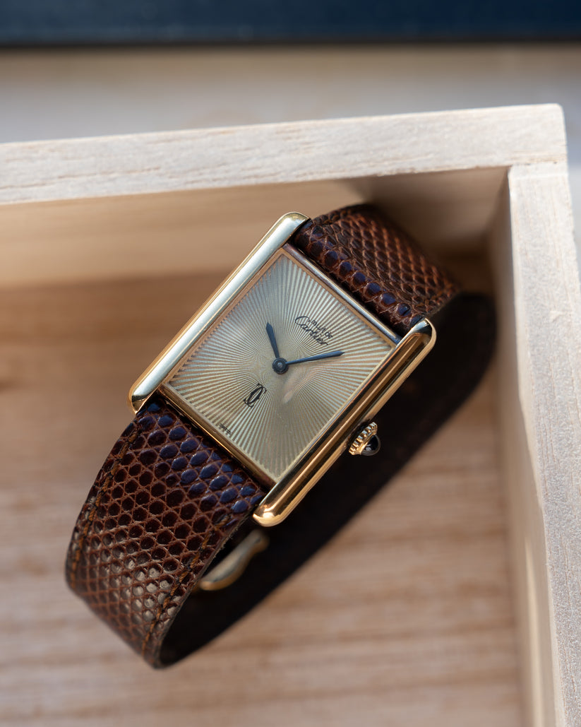 Cartier Must Tank Discor dial- ref no.6- LM size- manual wind movement ...