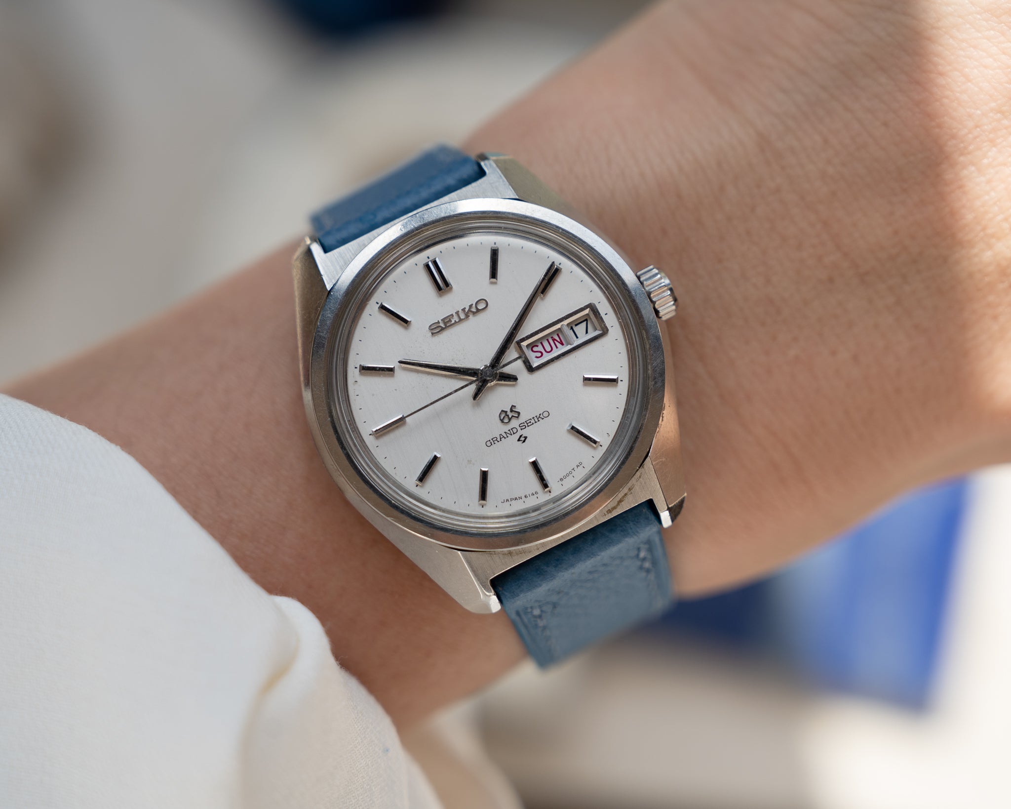 Grand Seiko 6146-8000 in steel February 1968 - Early Dial – Special Dial